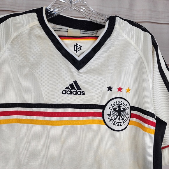 adidas | Shirts | Rare Vintage Adidas Germany 998 Home Soccer Jersey ...